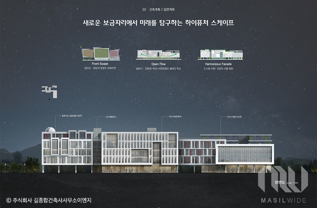 [Result] 전라고 이전 ․ 신축 설계공모 - 마실와이드_MasilWIDE